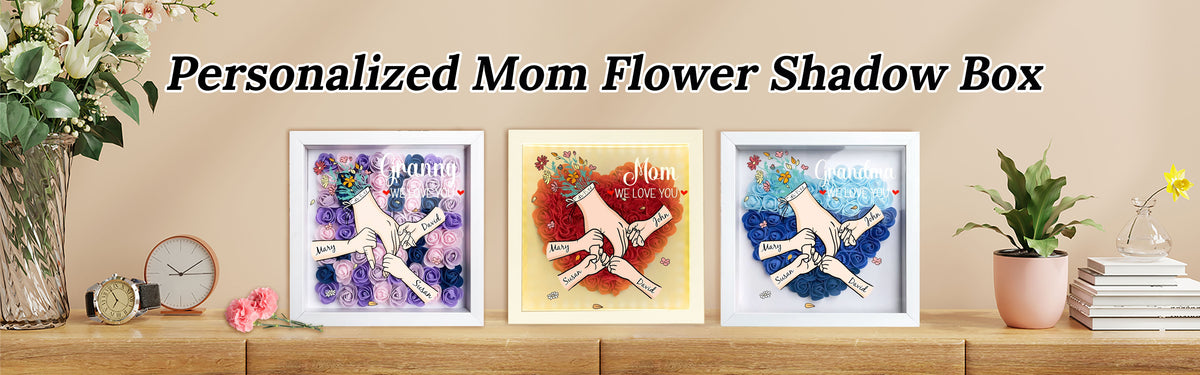 For Mom Flower Shadow Box