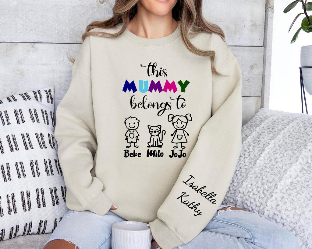 Custom THIS MUM BELONGS TO Shirt With Cartoon & Name Perfect Gift For